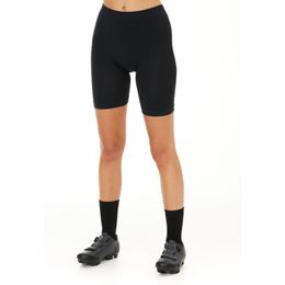 Radhose Endurance "Merle", Damen, Gr. L/XL, EURO-Größen, schwarz, 66% Nylon, 28% Polyester, 6% Elasthan, unifarben, sportlich, Hosen, mit gepolstertem Sitzbereich