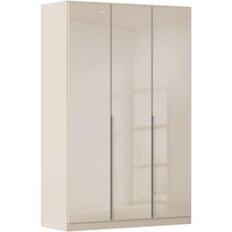 Drehtürenschrank Rauch "Kleiderschrank Kleiderschränke Schrank Garderobe AGORDO mit Glasfront", beige, glas beige (champagner), B:136cm H:210cm T:54cm, Holzwerkstoff, Schränke, durchdachte Innenausstattung, in 6 Breiten und 2 Höhen MADE IN GERMANY