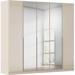 Drehtürenschrank Rauch "Kleiderschrank Kleiderschränke Schrank Garderobe AGORDO mit Glasfront", beige, glas beige (champagner), B:226cm H:210cm T:54cm, Holzwerkstoff, Schränke, durchdachte Innenausstattung, in 6 Breiten und 2 Höhen MADE IN GERMANY