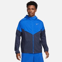 Laufjacke Nike "IMPOSSIBLY LIGHT WINDRUNNER MEN'S RUNNING JACKET", Herren, Gr. XXL, blau (game royal, obsidian, reflective silv), Obermaterial: 93% Polyester, 7% Elasthan, sportlich, Jacken