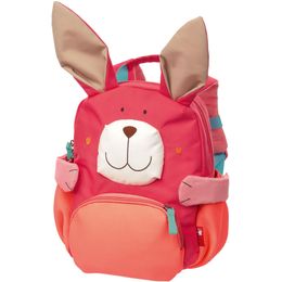 Kinderrucksack Sigikid "Hase", Kinder, Gr. B/H/T: 22cm x 26cm x 14cm, rosa, Nylon, Polyester, Rucksäcke