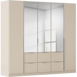 Drehtürenschrank Rauch "Kleiderschrank Schrank Garderobe AGORDO mit Dekor- oder Hochglanzfront", beige (champagner), B:226cm H:229cm T:54cm, Holzwerkstoff, Schränke, mit Außenschubkästen, in 6 Breiten und 2 Höhen MADE IN GERMANY