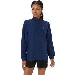 Laufjacke asics, Damen, Gr. M (40), blau, Web, Obermaterial: 100% Polyester, unifarben, sportlich, Jacken