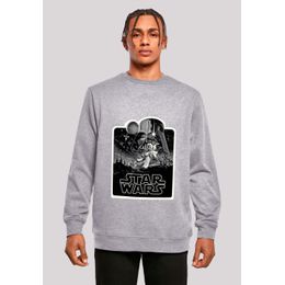 Sweatshirt F4NT4STIC "Star Wars Vintage", Herren, Gr. L, grau (erdgrau), Obermaterial: 50% Baumwolle, 50% Polyester, casual, regular fit, Rundhals, Sweatshirts, Premium Qualität