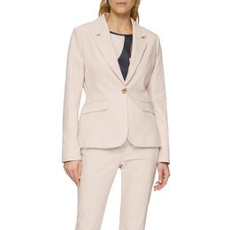 Jackenblazer s.Oliver BLACK LABEL, Damen, Gr. 46, rosa (sepia rose), Obermaterial: 54% Baumwolle, 43% Polyester, 3% Elasthan. Futter: 100% Polyester, unifarben, casual, slim fit taillenbedeckt, Langarm, Blazer, mit Reverskragen