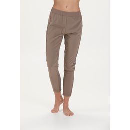 Sweathose Endurance "MEDEAR", Damen, Gr. 42, EURO-Größen, braun, 87% Polyester, 13% Elasthan, unifarben, sportlich, Hosen Jogginghose Sweathose, aus hochwertigem 4-Wege-Funktionsstretch