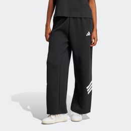 Sporthose adidas Sportswear "W FI 3S OH PT", Damen, Gr. L, N-Gr, schwarz, Obermaterial: 67% Polyester, 33% Baumwolle, sportlich, Hosen