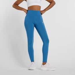 Lauftights New Balance "NBleek High Riseegging 27" NB NAVY", Damen, Gr. L, N-Gr, sea stone (497), Obermaterial: 71% Polyester, 29% Elasthan, sportlich, Hosen