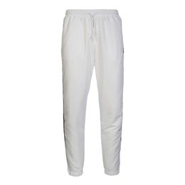 Jogginghose Sergio Tacchini "MIDDAY PL PANTS Herren", Herren, Gr. S, EURO-Größen, weiß (weiß, adrenaline rush), 100% POLYESTER, Hosen, Trainingshose Herren, Jogginghose, Retro, Sporthose, Streetwear, Sale