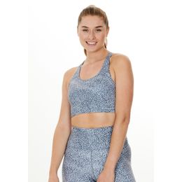 Sport-BH Endurance "Summer W Print", Damen, Gr. L, schwarz, 81% Polyester, 19% Elasthan, geblümt, BHs, aus nachhaltigem Recycling-Polyester