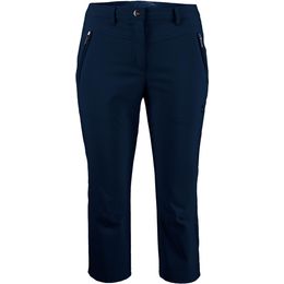 3/4-Hose DEPROC Active "KENORA PIRATE WOMEN", Damen, Gr. 44 (L), Normalgrößen, blau (navy), 97% Polyester; 3% Elastan, Hosen, auch in Großen Größen erhältlich