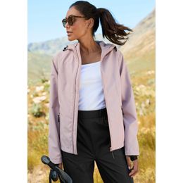 Funktionsjacke Vivance ACTIVE, Damen, Gr. 34, rosa, Obermaterial: 100% Polyamid. Futter: 100% Polyester, unifarben, casual, mit Daumenlöchern,mit Windstopper, Jacken, aus schmutz-und wasserabweisendem Material