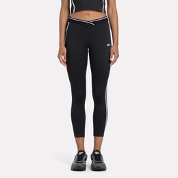 Leggings Reebok, Damen, Gr. L, N-Gr, schwarz, Obermaterial: 85% Polyester, 15% Elasthan, sportlich, Hosen