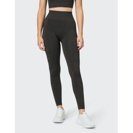 Trainingstights Venice Beach "LEGGINGS SAN FRANCISCO", Damen, Gr. L (40), N-Gr, grau (anthrazit), Obermaterial: 51% Polyamid, 42% Polyester, 7% Elasthan, sportlich, Hosen