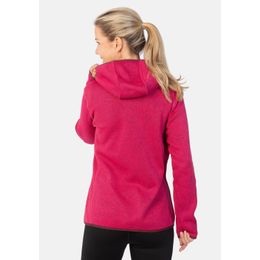 Sweatjacke STOOKER WOMEN "Strickfleecejacke JOANE", Damen, Gr. 36/38, pink (pink melange), angeraute Sweatware, 100% Polyester, sportlich, Langarm, Sweatjacken, Sweatjacke Sport Synthetic für Damen