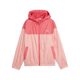 Windbreaker Puma "Windjacke mit Meshfutter Jugendliche", Kinder, Gr. 116, pink (pink fruit), Obermaterial: 100% Polyester; Futter: 100% Polyester, Langarm, Jacken