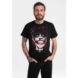 T-Shirt logoshirt "Batman - Joker Bats Graffiti", Herren, Gr. L, schwarz, 100% Baumwolle, unifarben, casual, normal, Rundhals, Kurzarm, Shirts, mit coolem Superschurken-Print