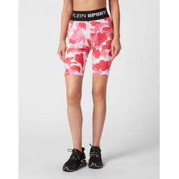 Leggings Plein Sport "Leggings Camouflage", Damen, Gr. M, US-Größen, 33, fuxia, STOFF 1: 90% POLYESTER 10% ELASTAN / STOFF 2: 100% POLYESTER, Hosen