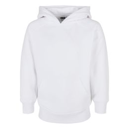 Hoodie Urban Classics "Urban Classics Herren Boys Blank Hoody", Jungen, Gr. 110/116, weiß, 65% Baumwolle, 35% Polyester, unifarben, Langarm, Sweatshirts