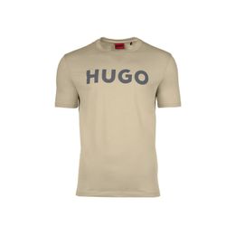 T-Shirt Hugo "T-Shirt Dulivio 1er Pack", Herren, Gr. XL, beige (beige (open beige 285)), Obermaterial: 100% Baumwolle CO., Kurzarm, Shirts