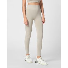 Leggings Plein Sport "Leggings Logo", Damen, Gr. L, US-Größen, 72, schwarzgrau, FABRIC 1: 53% POLYAMIDE 37% POLYESTER 10% ELASTANE, Hosen