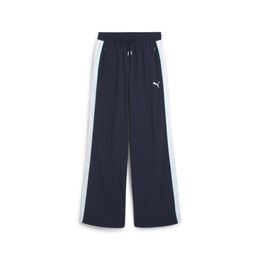 Sporthose Puma "T7 Oversized Trainingshose Erwachsene", Herren, Gr. L, Normalgrößen, blau (new navy blau), Obermaterial: 100% Nylon; Taschenfutter: 100% Polyester; Einsatz: 100% Polyester, unifarben, oversize, Hosen