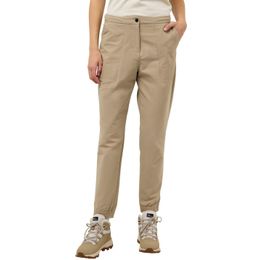 Outdoorhose Jack Wolfskin "NEWPORT", Damen, Gr. 36, N-Gr, braun (anis), Obermaterial: 89% Polyester, 11% Elasthan, sportlich, Hosen