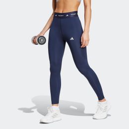 Trainingstights adidas Performance "TF 7/8 L", Damen, Gr. S, N-Gr, blau (legend ink), Obermaterial: 73% Polyester, 27% Elasthan, sportlich, 7/8-Länge, Hosen