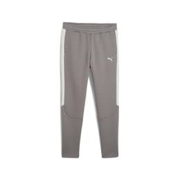 Sporthose Puma "Evostripe Hose Jungen", Kinder, Gr. 128, Normalgrößen, grau (cast iron gray), Obermaterial: 77% Baumwolle, 23% Polyester; Seitenpartie: 40% Polyester, 60% Baumwolle; Seitentascheu00a0u2013 Oben: 100% Baumwolle, unifarben, regular fit, Hosen