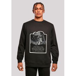 Sweatshirt F4NT4STIC "Star Wars Vintage", Herren, Gr. L, schwarz, Obermaterial: 50% Baumwolle, 50% Polyester, casual, regular fit, Rundhals, Sweatshirts, Premium Qualität