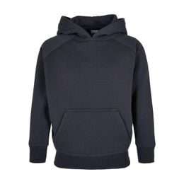 Hoodie Urban Classics "Urban Classics Herren Boys Blank Hoody", Jungen, Gr. 110/116, blau (navy), 65% Baumwolle, 35% Polyester, unifarben, Langarm, Sweatshirts