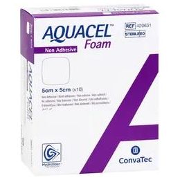 Aquacel Foam Nicht adhäsiv 5x5 cm Verban 10 St