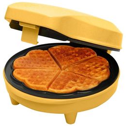 Bestron Waffeleisen Herzform gelb