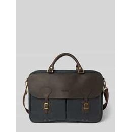 Barbour Laptoptasche aus gewachster Baumwolle