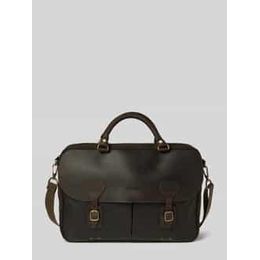 Barbour Laptoptasche aus gewachster Baumwolle