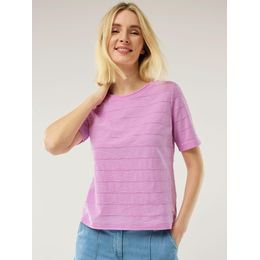 Walbusch Baumwollshirt Streifenstruktur