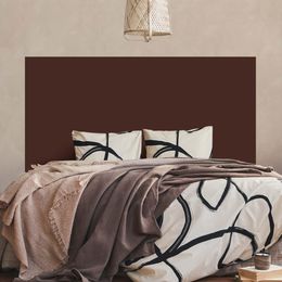 Kopfteil Bett Rotbraun