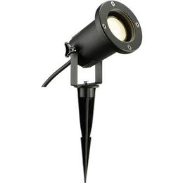 SLV 227410 Nautilus Spike LED-Gartenstrahler LED, Energiesparlampe, Halogen GU10 11 W Schwarz