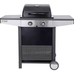 Tepro Garten Princeton Gas Grill 2 Brenner, Thermometer im Deckel Schwarz, Silber