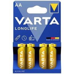 Varta LONGLIFE AA Bli 4 Mignon (AA)-Batterie Alkali-Mangan 2800 mAh 1.5 V 4 St.