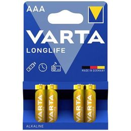 Varta LONGLIFE AAA Bli 4 Micro (AAA)-Batterie Alkali-Mangan 1200 mAh 1.5 V 4 St.