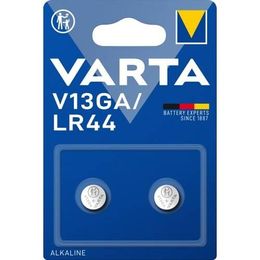 Varta Knopfzelle LR 44 1.5 V 2 St. 155 mAh Alkali-Mangan ALKALINE Spec. V13GA/LR44 Bli2