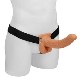 Fetish Fantasy Hollow Strap-On with Balls, 25 cm