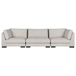 3-Sitzer "Tvinna", beige (natur), B:306cm H:76cm T:102cm, 60% Cotton, 40% Linen, LeGer Home by Lena Gercke, Sofas, bestehend aus 3 Modulen: 2xEckelement, 1x Mittelelement