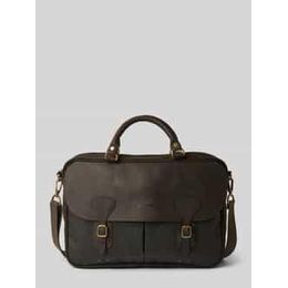 Barbour Laptoptasche mit Label-Schriftzug