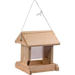 Dema Vogelhaus Stieglitz Vogelhäuschen Futterstelle Holzhaus Holzhäuschen 20x16x21,5cm