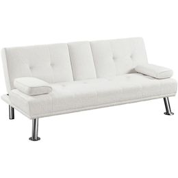 Yaheetech Schlafsofa für max. 3 Personen Gästebett Couch Sofa mit Schlaffunktion Tagesbett Bettsofa Schlafcouch Sofabett Polstersofa bis 350 kg