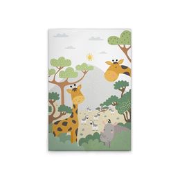 A.S. Création Leinwandbild A.S. CRÉATION "Little Safari - Wandbild Grün Braun Grau Keilrahmen Tiere", braun, T:2cm, Canvas, Bilder, Canvas Dschungel Leinwand Kinderzimmer Wandkunst Wohnzimmer Safari