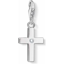 Thomas Sabo Einh&auml;nger 'Kreuz, 0366-051-14' Damen Gr&ouml;&szlig;e One Size silber / wei&szlig;