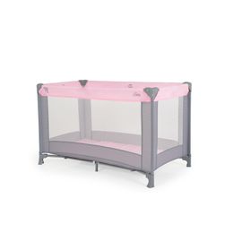 Moni Reisebett, Laufstall Solo Faltmatratze, Aufbewahrungstasche, faltbar pink